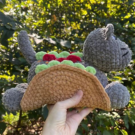 Taco Cat Pattern Pdf Digital Download Amigurumi Stuffed Animal Crochet