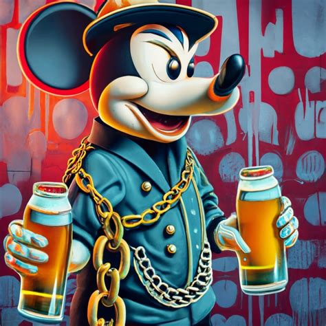 Gangster Mickey Mouse Graffiti