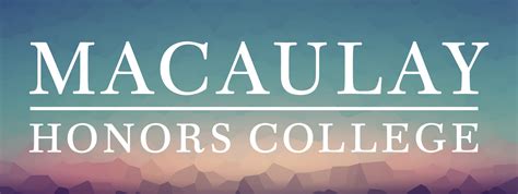 Macaulay Branding Guides And Logo Macaulay Honors College