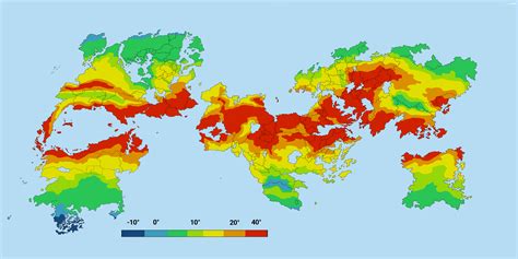 Average Temperature Map Of Limia R Imaginarymaps