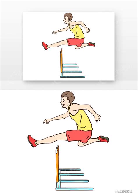 卡通手绘风跨栏人物图片下载红动中国
