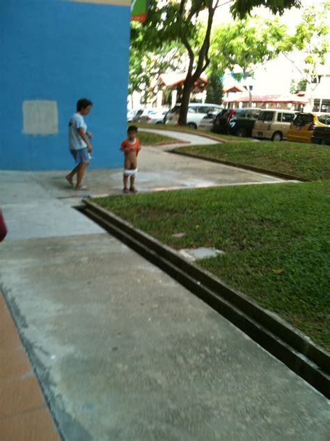 Singapore Community Cats A C Hild Urinating In Public Hdb Should