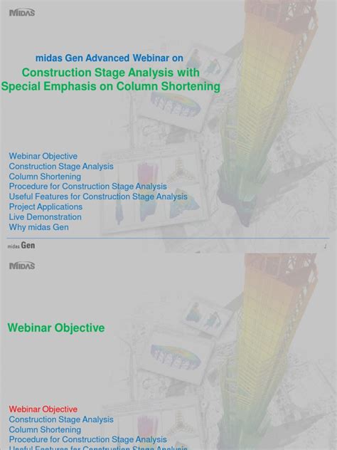 Dokumen Tips Midas Gen Advanced Webinar On Construction Stage Analysis Admin Midas Gen Pdf