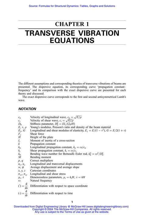 Solution Formulas For Structural Dynamics Pdfdrive Studypool