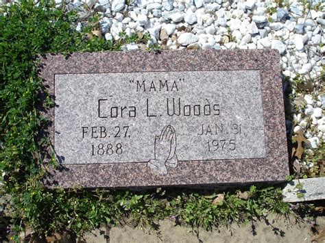 Cora Lee Onstott Woods 1888 1975 Monumento Find A Grave