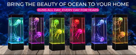 Jinx Luminous Jellyfish Premium Large Sensory Mood Lamp 14 Led