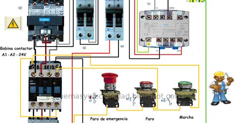 Esquemas Eléctricos Marcha Paro Con Paro De Emergencia