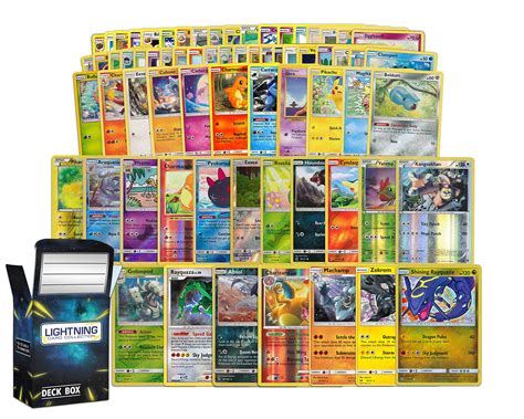 Holo Rare Pokemon Bundle 50 Cards 3 Foil Cards 3 Foil Holographic