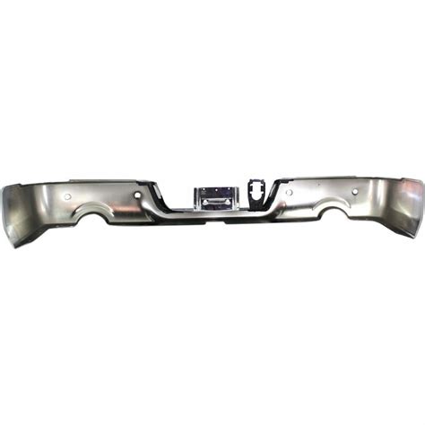 Femprxz 1pc Rear Chrome Steel Bumper Cover Step Bumper Face Bar W Park
