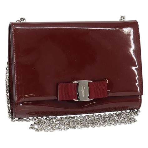 Salvatore Ferragamo Salvatore Ferragamo Vala Chain Shoulder Bag Patent