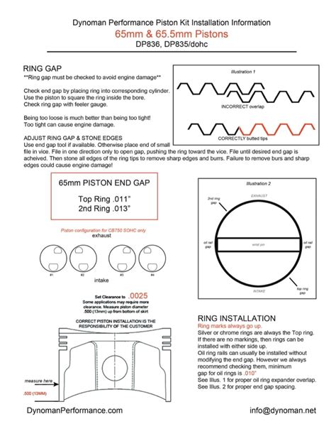 Fitting 3 Piece Oil Rings