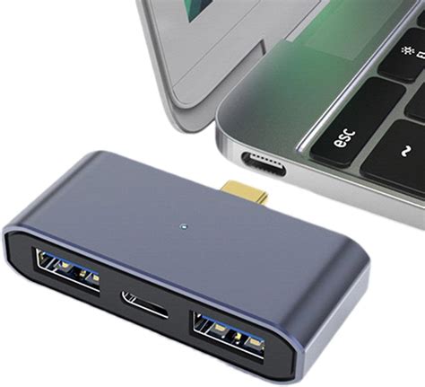 Usb C Adapter Multiport 3 In 1 Type C Docking Station