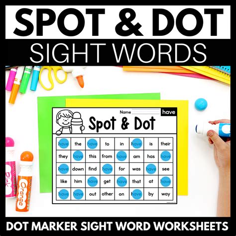 Do A Dot Sight Word Printables