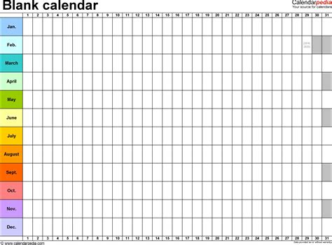 Yearly Blank Calendar With Holidays Free Printable Templates