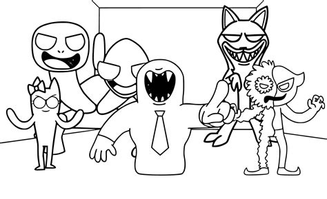 Cartoon Garten Of Banban Chapter 6 Coloring Page Download Print Or Color Online For Free