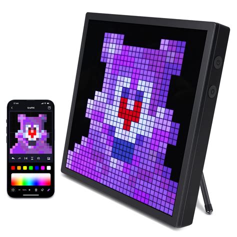 Buy Reylax Led Pixel Art Display 32x32 Smart Alarm Clock Rgb Pixel