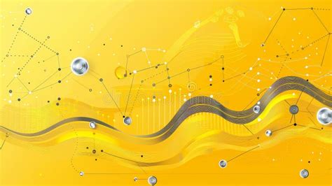 Yellow Aesthetic Background Of Digital Data Chart Analytics Business Trends Economic Concept