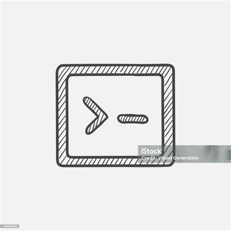 Ikon Sketsa Startup Terminal Ilustrasi Stok Unduh Gambar Sekarang