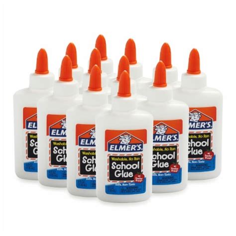 Elmers Liquid School Glue 12 Count Kroger