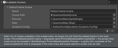 Quantum 3 Sample Menu Customization Photon Engine