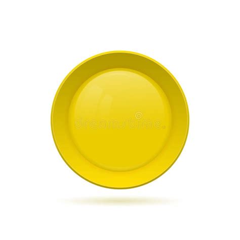 Blank Round Button For Website 3d Glass Button Vector Illustration