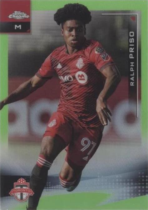 2021 Topps Chrome Mls Ralph Priso 171 Neon Green Refractor 99 Rc