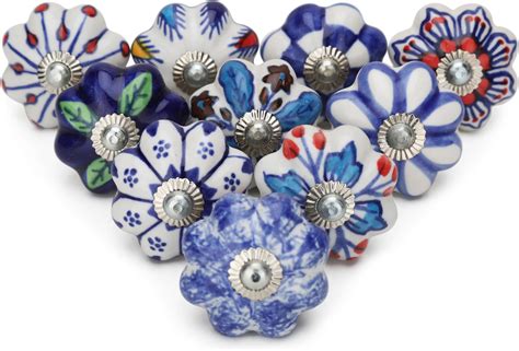 Craft Trade Dresser Knobs For Cabinets And Drawers Assorted Ceramic Pull Handle For Kitchen