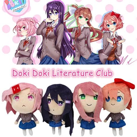 Doki Doki Literature Club Plush Toys Cute Ddlc Sayoriyurinatsuki