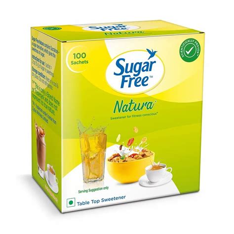 Sugar Free Natura 100 Sachet Equivalent To Sweetness From 1kg Sugar