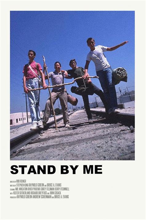 Stand By Me Poster Movie Posters Film Posters Minimalist Movie