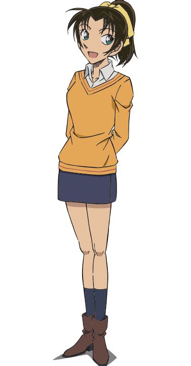 Tooyama Kazuha Meitantei Conan Official Art 1girl D Arms Behind Back Black Hair Black