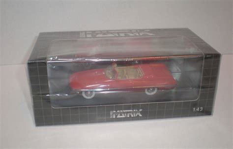 1957 Chrysler Dart Diablo Exner Ghia Concept Red Matrix Pb Scale Models