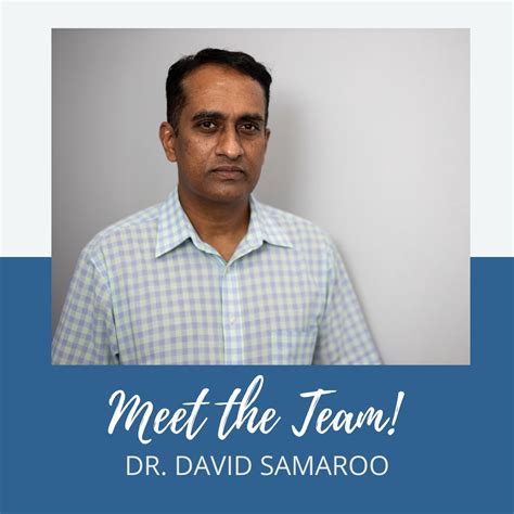 Meet The Team Dr David Samaroo Is An Woodlands Limited