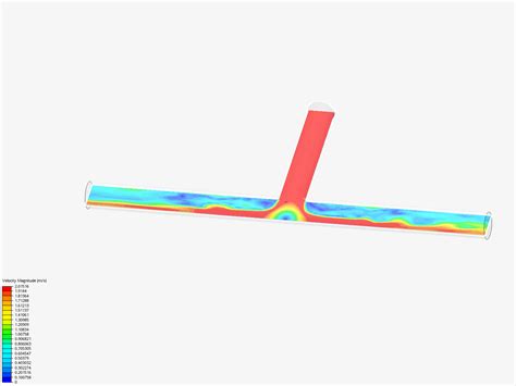 T Junction Flow By Jasm4181 Simscale