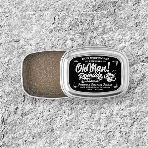 Mystic Grey Waterbased Pomade 45gr Oh Man Pomades And Hair Care