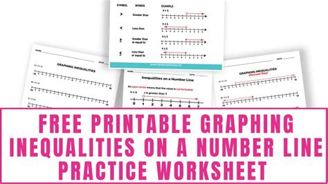 Graphing Inequalities On A Number Line Worksheet Inequalities