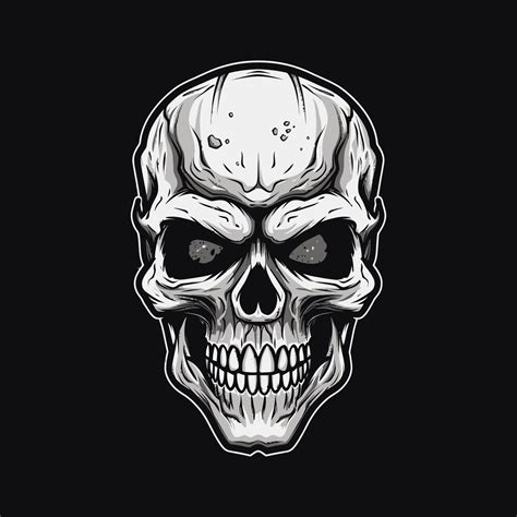 Logo Of An Angry Skull Designed In Esports Illustration Style 22964542