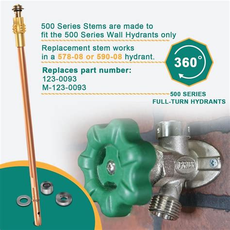 123 0093 500 Series Mansfield Style Stem Assembly For Prier 8