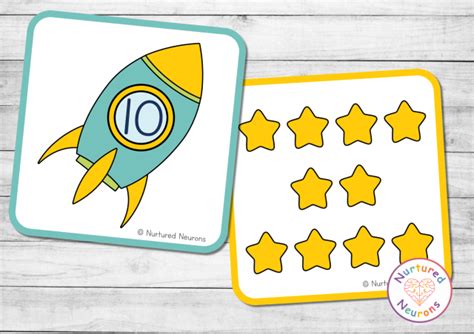 Star Counting Game A Preschool Number Matching Activity Nurtured