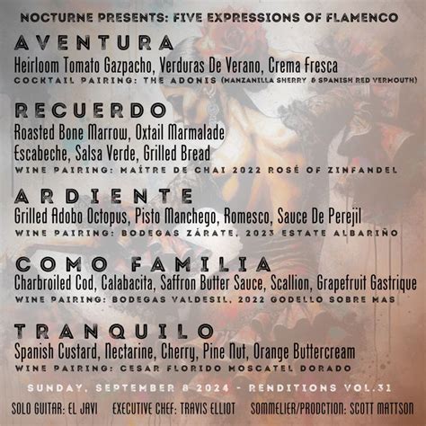 So Excited To Present Our 31st Renditions Dinner At Nocturne Jazz And Supper Club This Sunday With