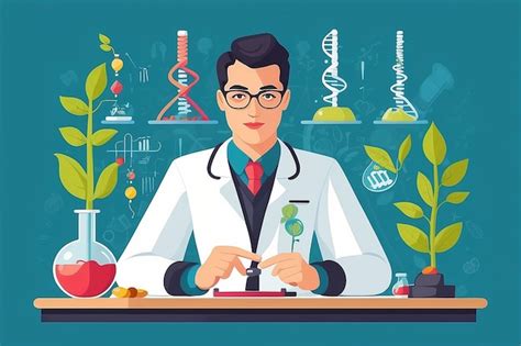 Genetic Modification Principles Teachers Flatstyle Vector Demo