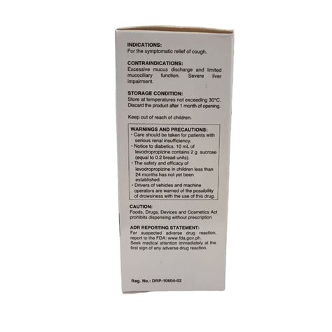 Rapifort Rapifort 30mg 5ml Syrup Cough Suppressant 120ml [prescription