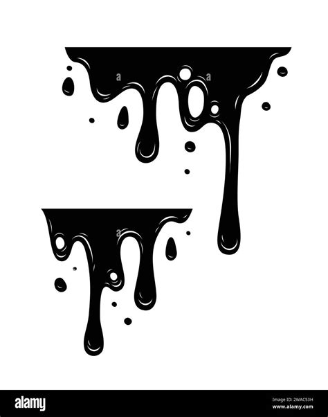 Paint Dripping Dripping Liquid Paint Flows Current Paint Stains