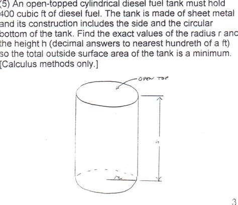 Solved Find The Exact Values Of The Radius R And The Height Chegg Com