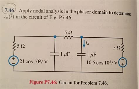 Solved Apply Nodal Analysis In The Phasor Domain To