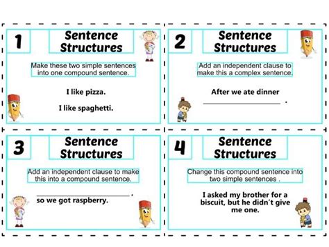 Sentence Structures 2 Teaching Resources