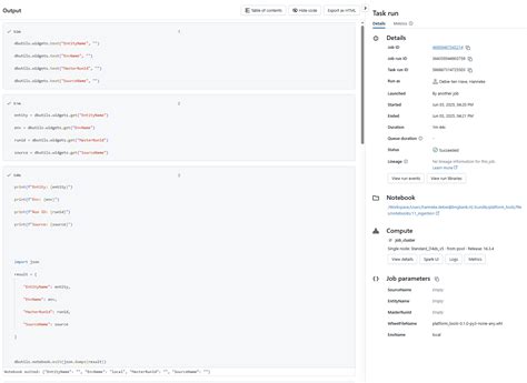 the adf databricks job activity doesn t seem to pass parameters