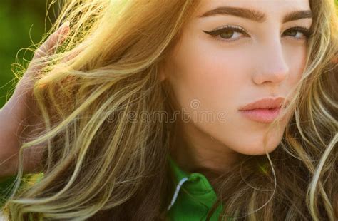 Sensual Woman Sunny Portrait Fashion Style Summer Spring Beauty