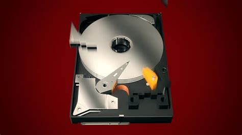 Computer Hardware Technology Close Up On The Hard Disk Assembly Process Motion Graphics