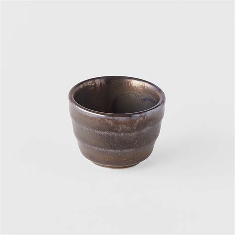 Sake Cup 30ml Kin Copper Glaze Made In Japan Japanese Tableware